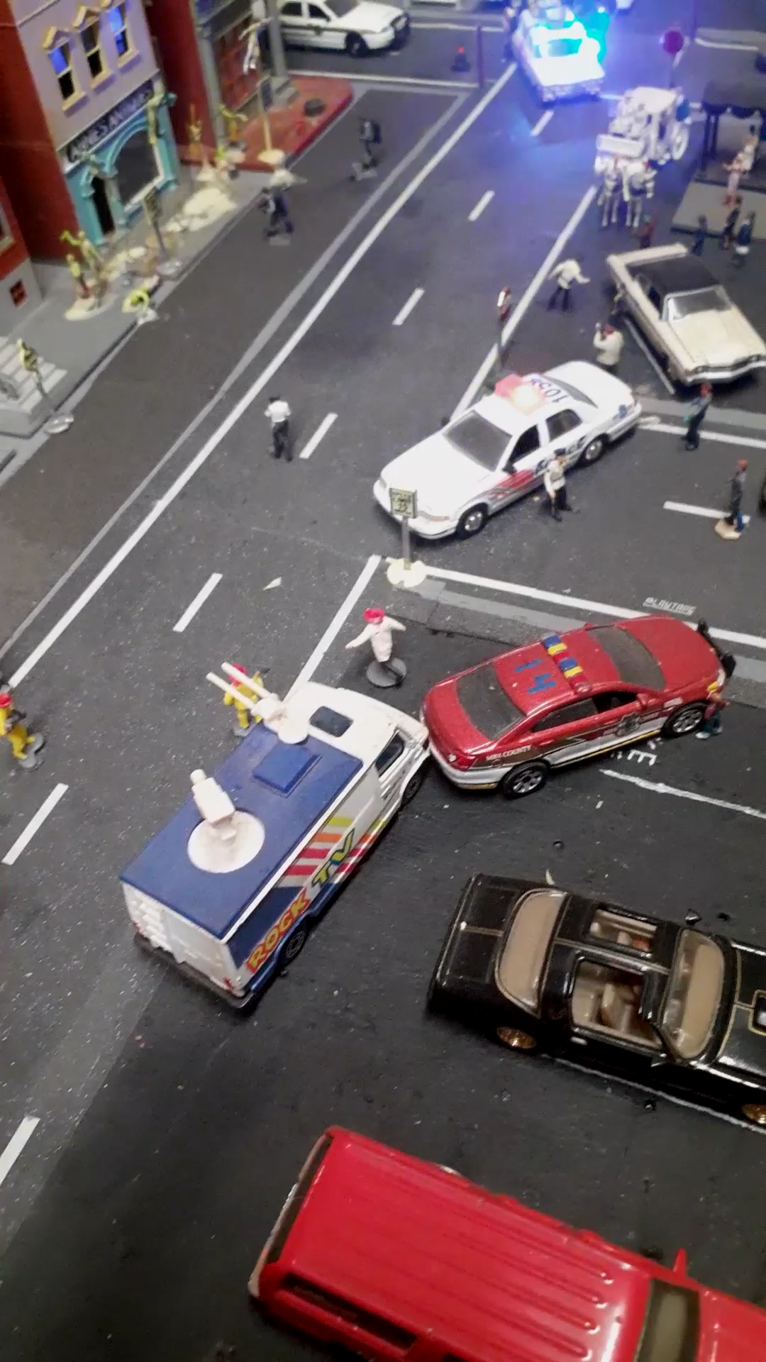 Ghostbusters Scene Illuminated with LED Lights