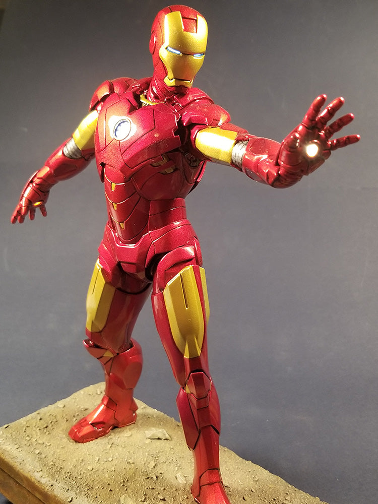 Iron Man MK IV Custom Build with LEDs – Moebius Models – Evan Designs