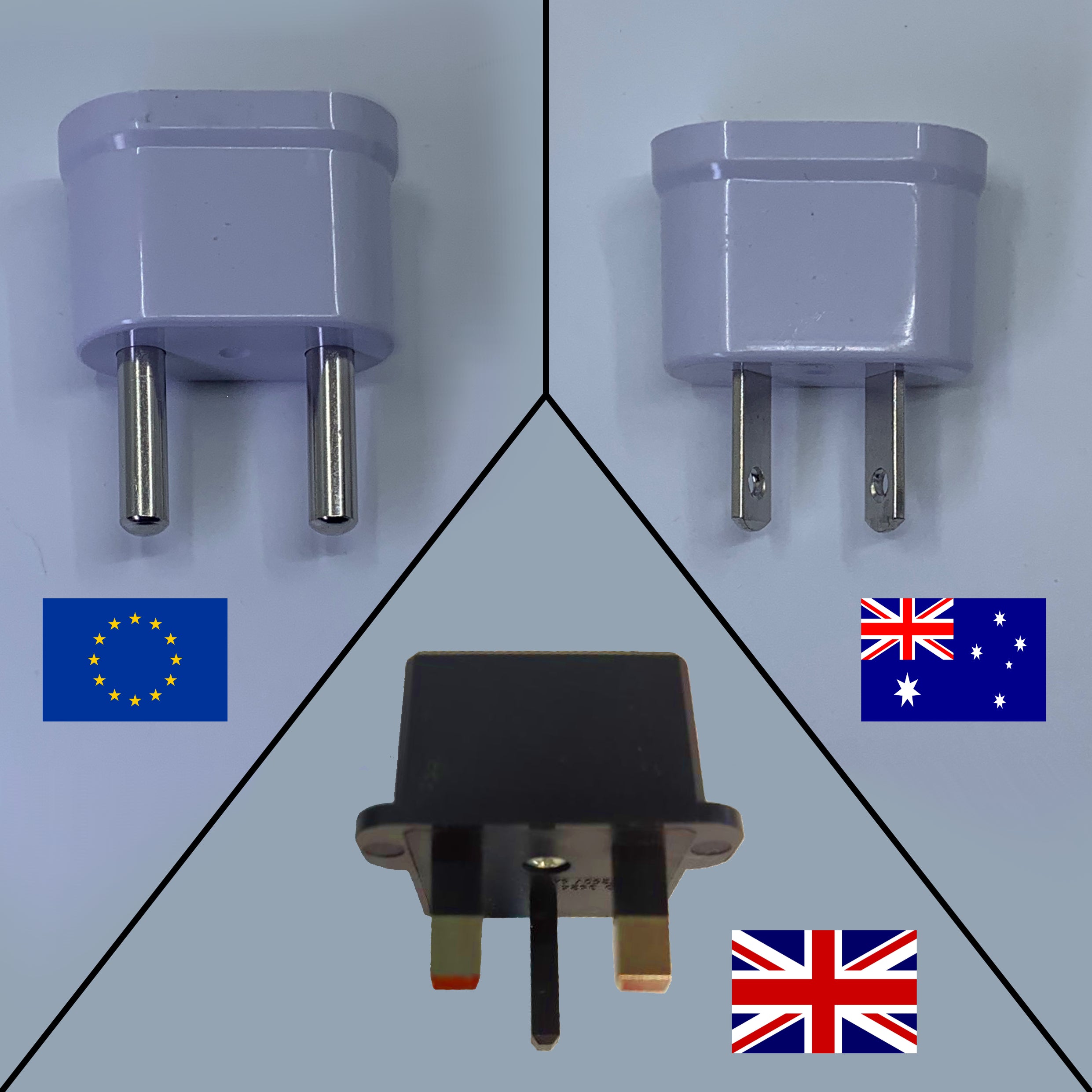 International Plug Adapters to use with our 3v and 12v adapters