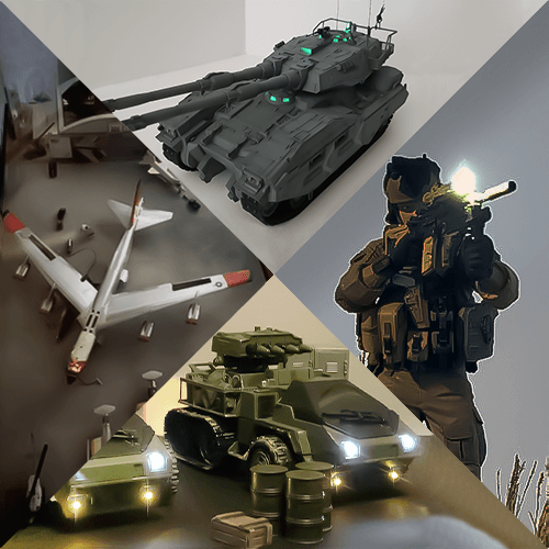 Lighting the Way: LED-Adorned Military Models in Spectacular Display