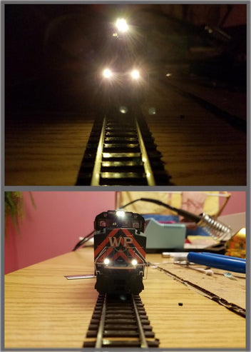 Miniature LED Lights for Model Trains - Fully assembled, guaranteed