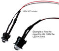 LED Mounting clips for panels RC bodies or Control Boxes